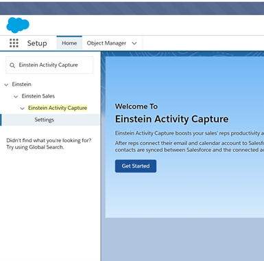 Setup Einstein Captura de Atividades